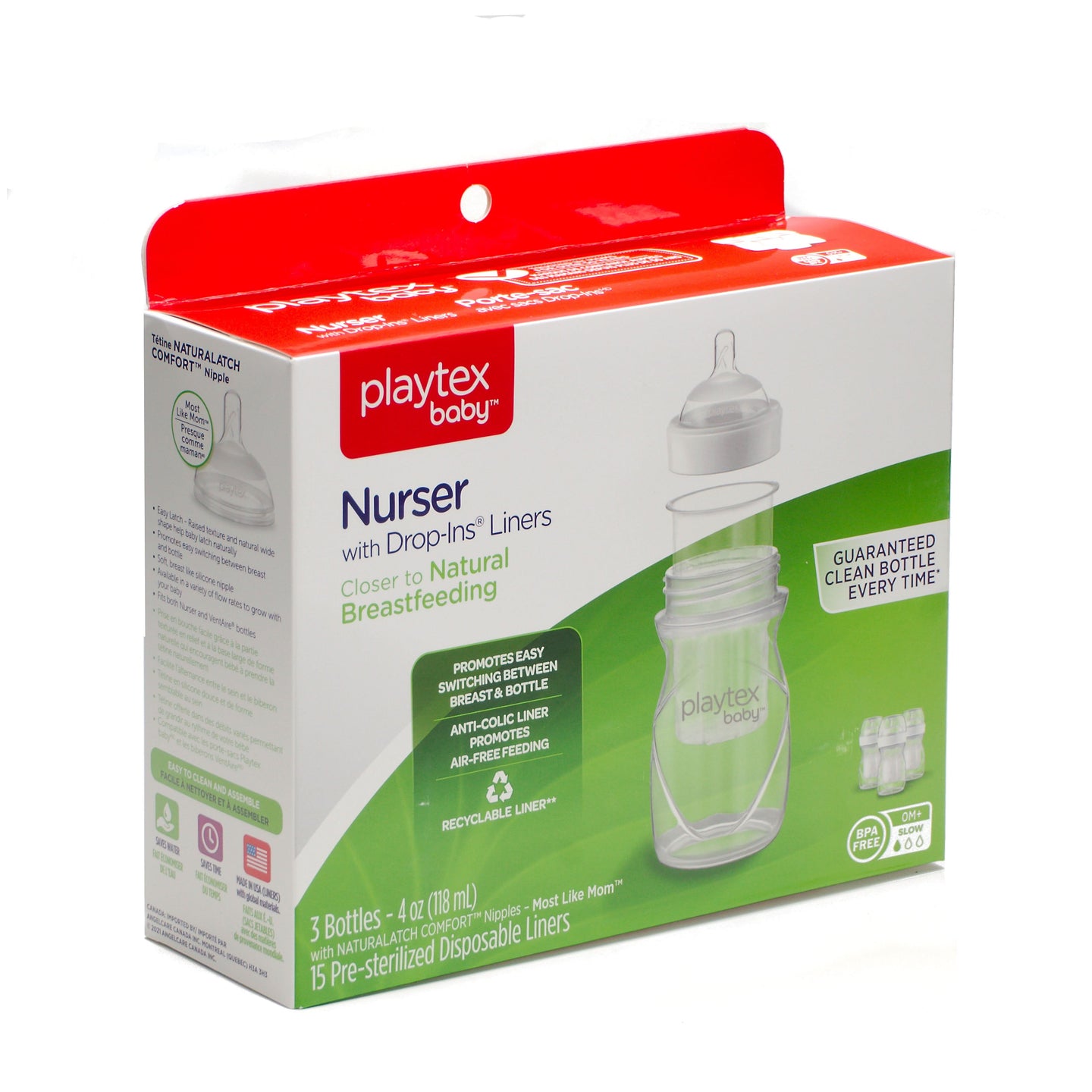 Nurser Bottles and Drop In Liners – PlaytexBaby