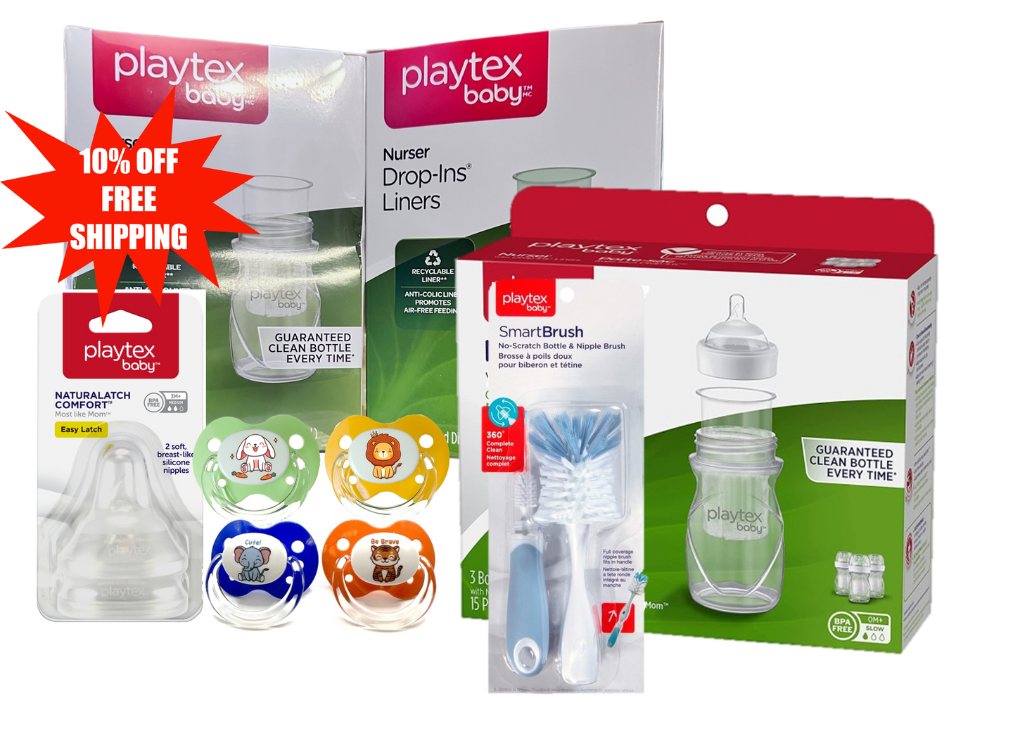 Nurser Bottles and Drop In Liners – PlaytexBaby