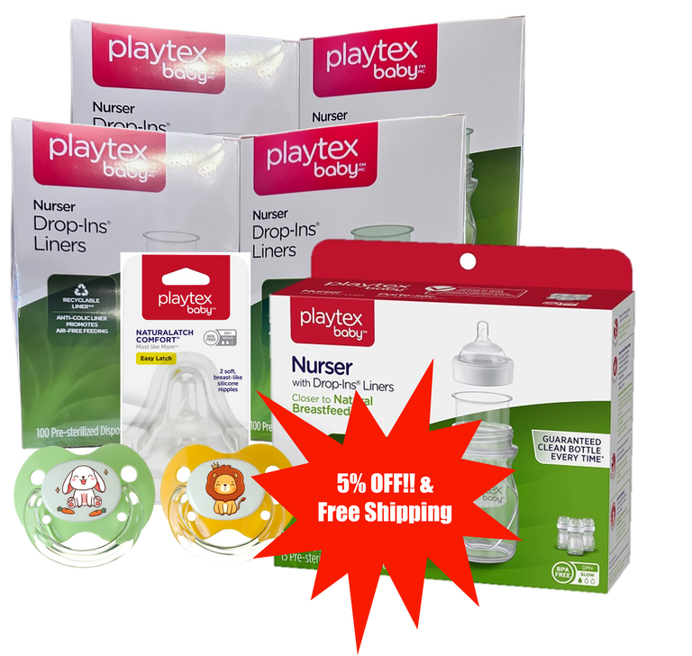 Nurser Bottles and Drop In Liners – PlaytexBaby