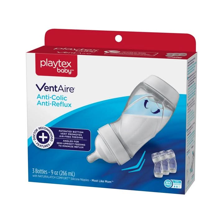 Playtex Baby™ VentAire® Complete Tummy Comfort Baby Bottle, 9 oz, 3 Pa ...