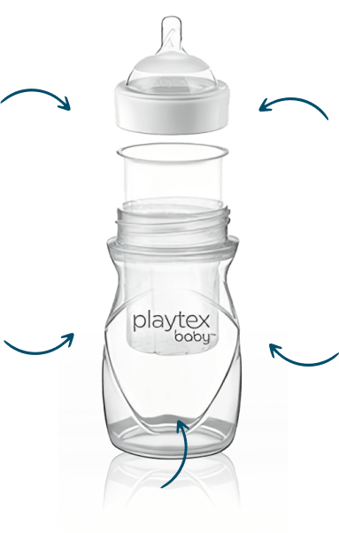 Playtex Baby™ Anti-Colic Nurser Bottles with Drop-Ins® Liners – 3 Pack ...